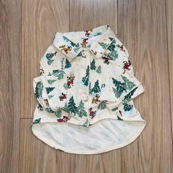 Disney | Dog | Nwot Disney Winter Pattern Dog Collared Shirt With ...